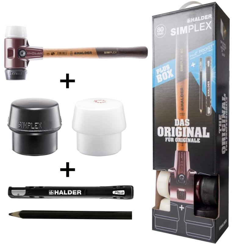 Aktion Plus Box SIMPLEX-Schonhammer 80mm (Garten,Dach,Holzarbeiten,La