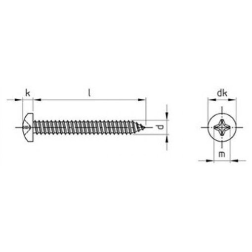 Blechschrauben DIN 7981