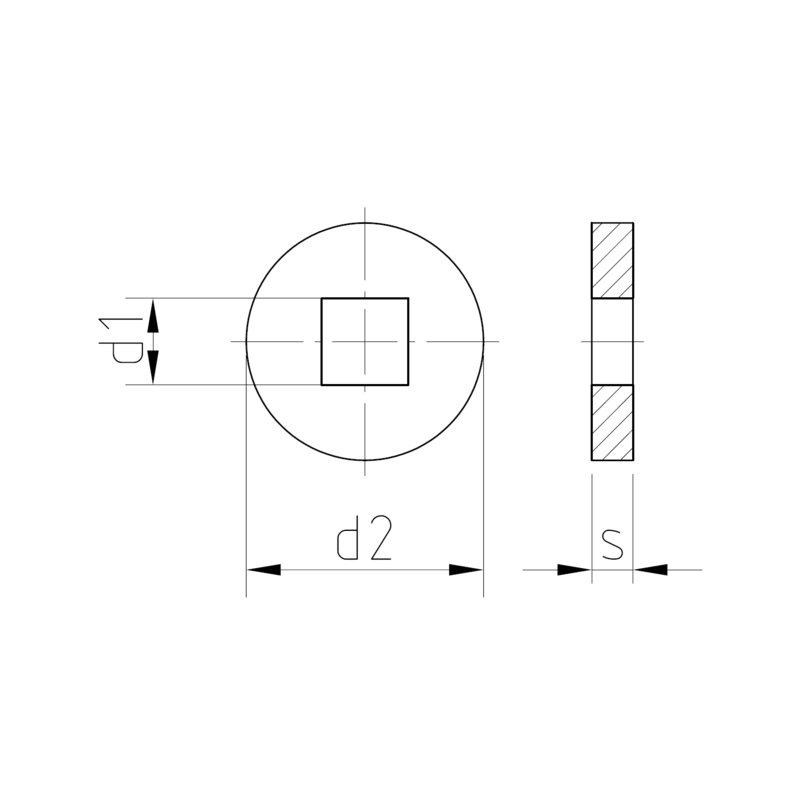 Scheiben Form V DIN 440 galv. verzinkt