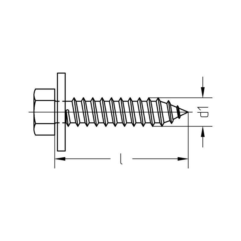 Kombi-Blechschrauben DIN 6901 galv. verzinkt